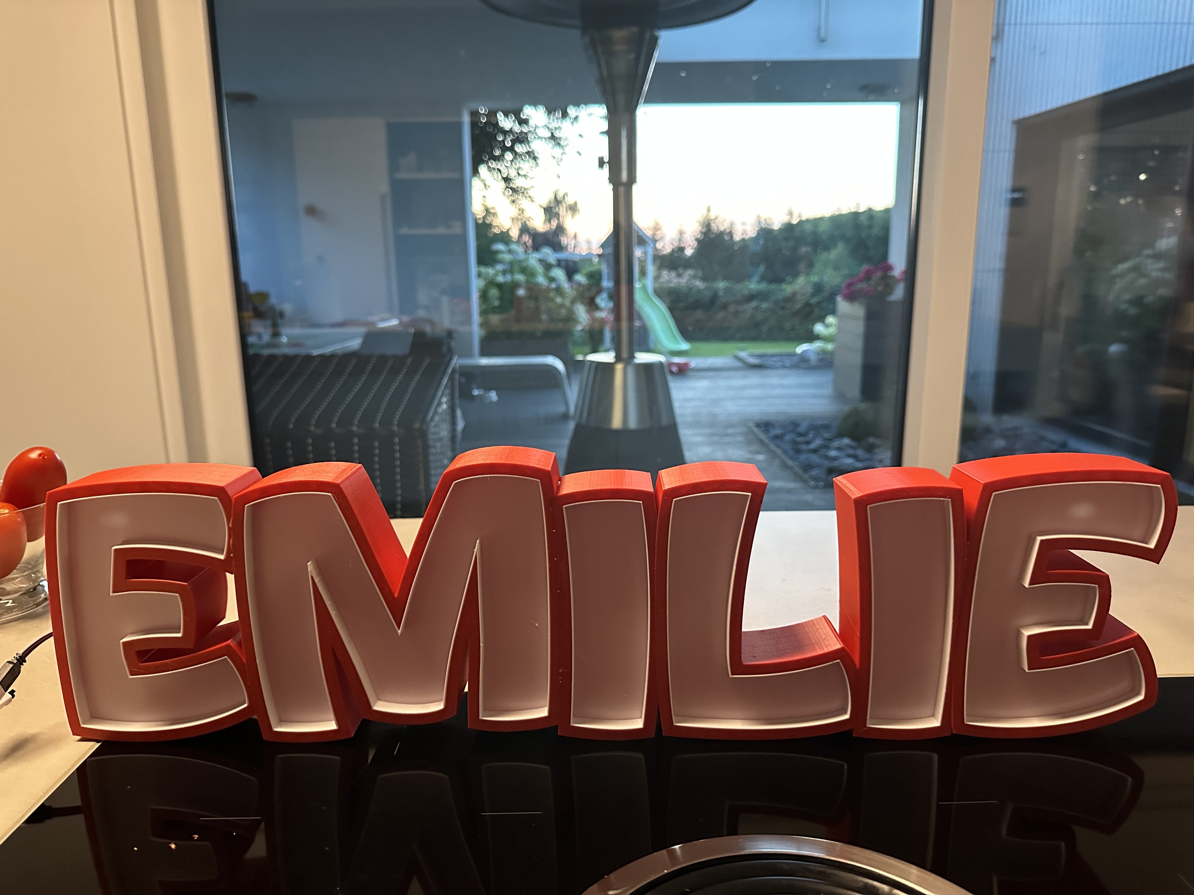 EMILIE LED- Namenslampe (Name lamp) by Tomsen | Download free STL model ...