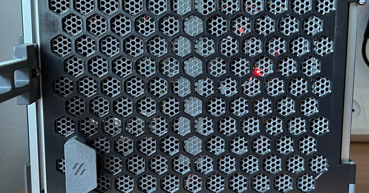 Voron V0 Hinged Rear Panel Hex Mesh by Hr_Ravn | Download free STL ...