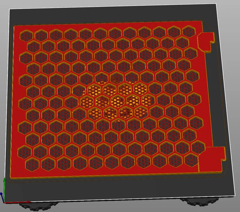 Voron V0 Hinged Rear Panel Hex Mesh by Hr_Ravn | Download free STL ...