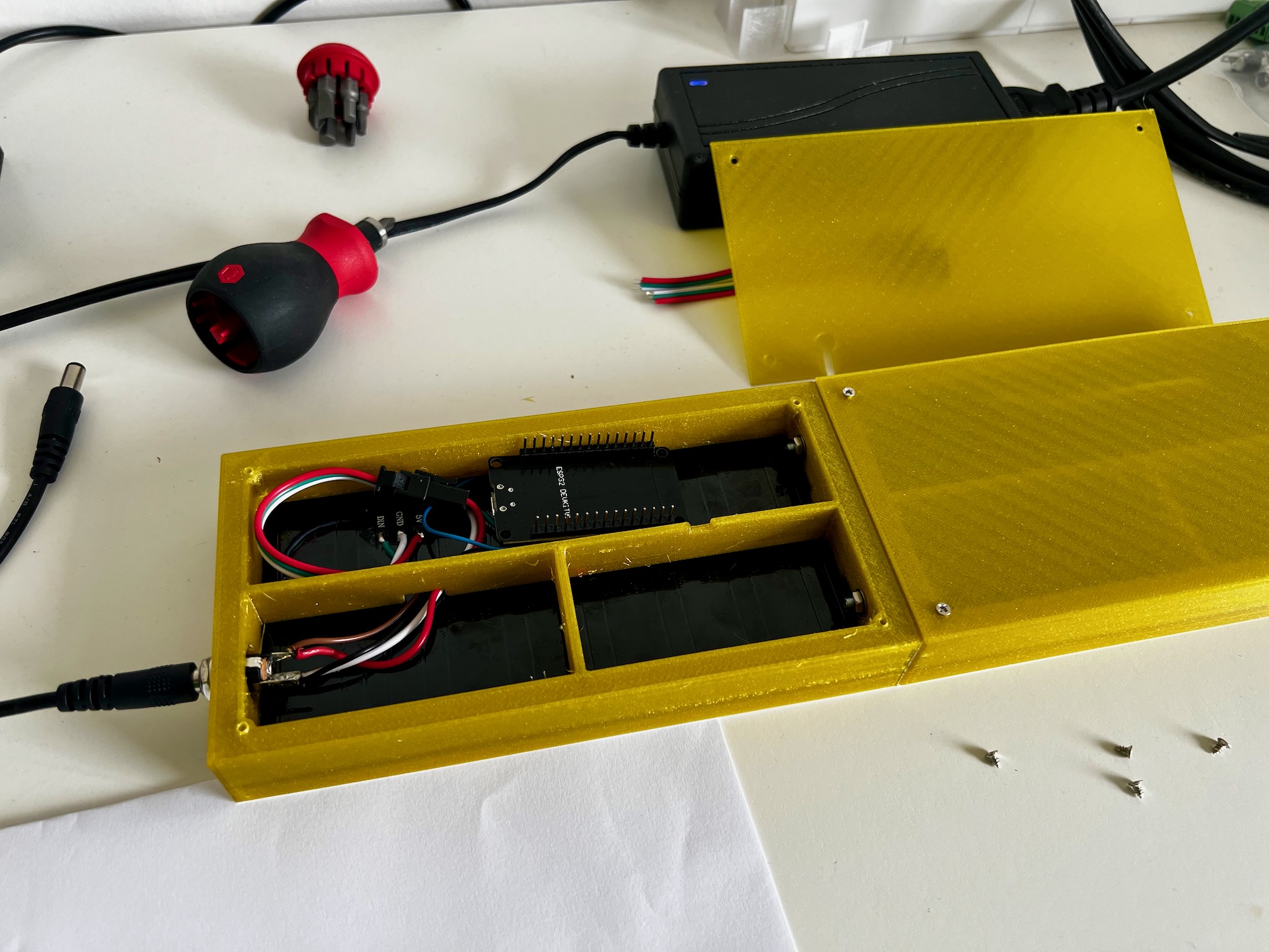 8x32 LED Matrix Case (WS2812) by Marcus | Download free STL model ...