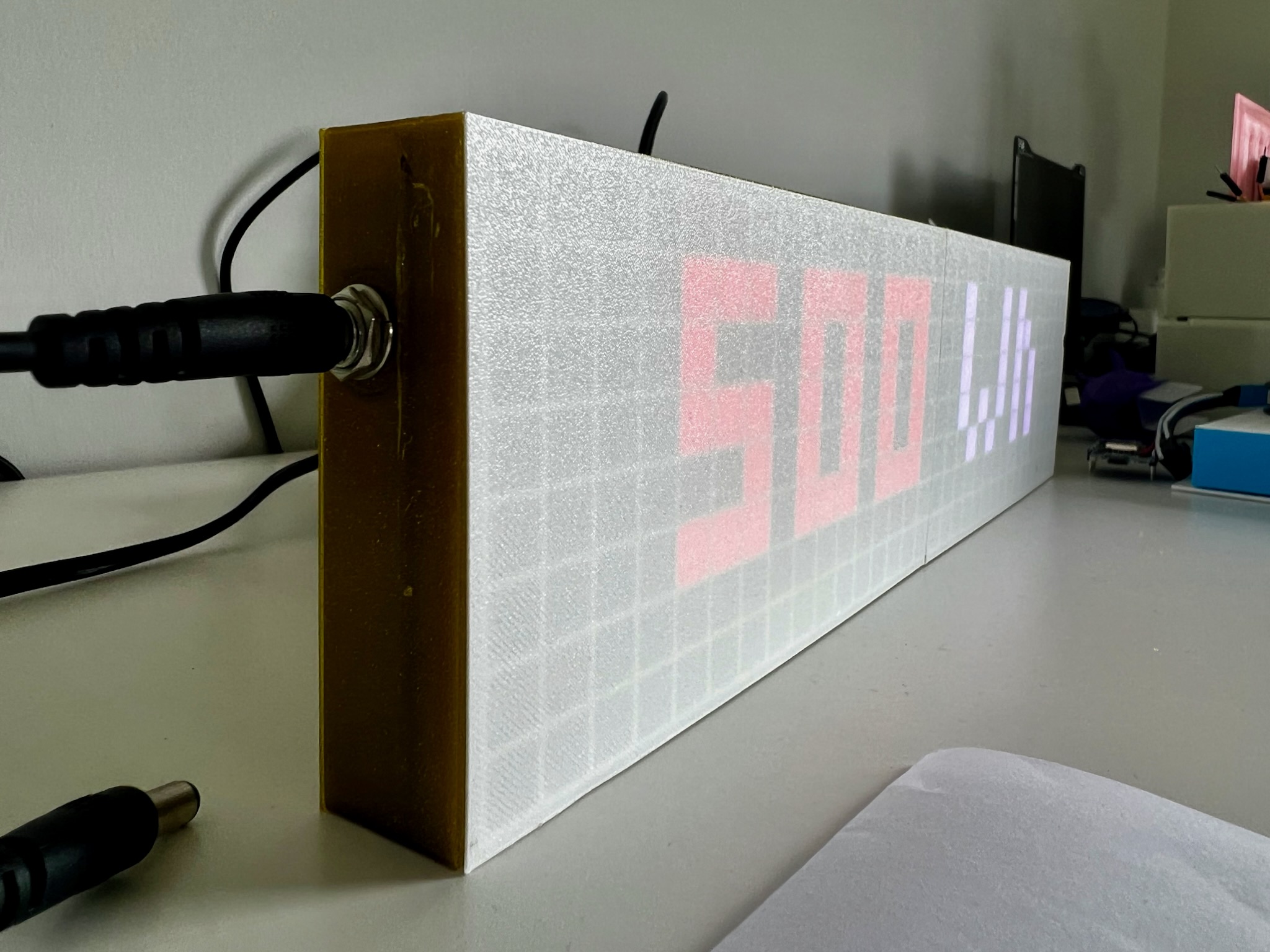 8x32 LED Matrix Case (WS2812) by Marcus | Download free STL model ...
