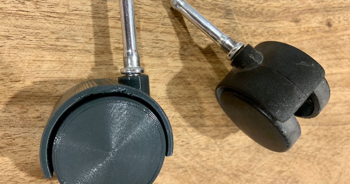 Swivel Caster Wheel Replacement v2 von xdcmx | Kostenloses STL-Modell ...