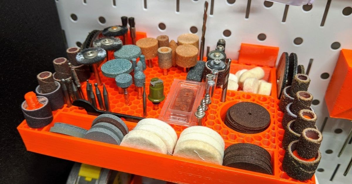 Wall Control - Dremel bit holder mashup by nm3d | Download free STL ...