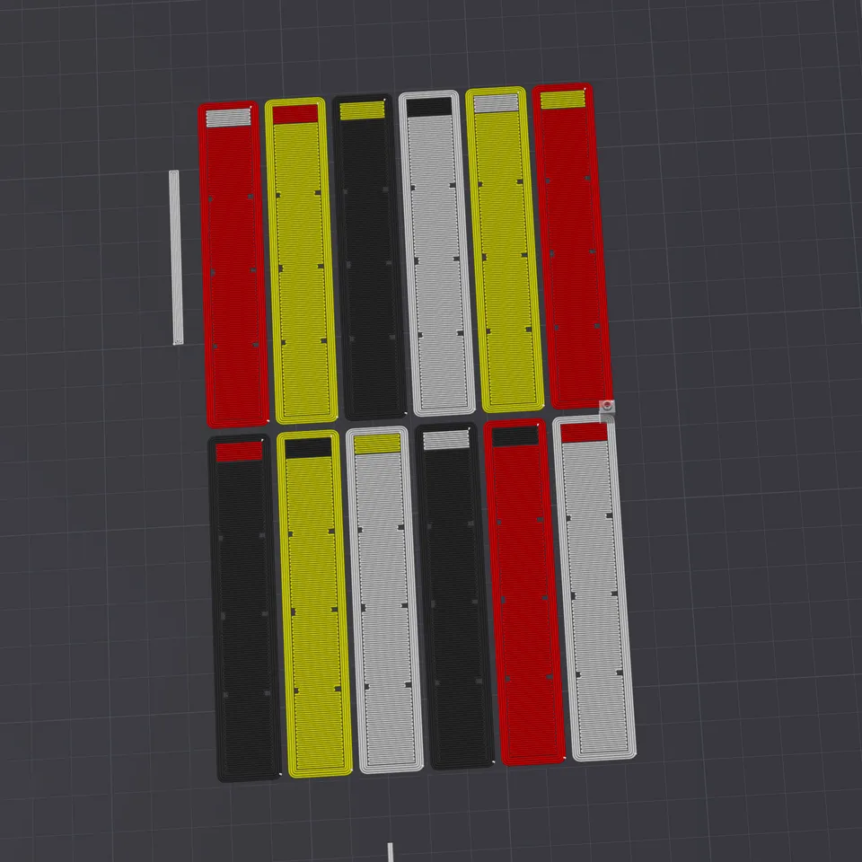 Bambu Lab AMS Purging Strips (P1P) by Joey | Download free STL model ...