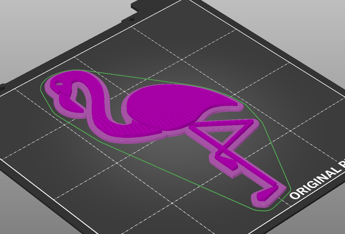 2 colour flamingo decoration by Jack Murray | Download free STL model ...