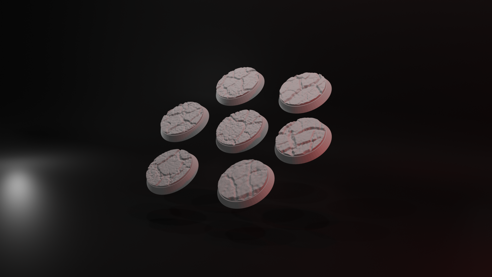 Cracked Desert Miniature Bases by Grayfaux | Download free STL model ...