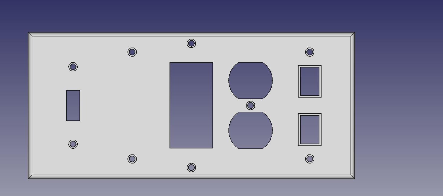(Parametric) US Electrical Outlet Cover by Paul Hatcher | Download free ...