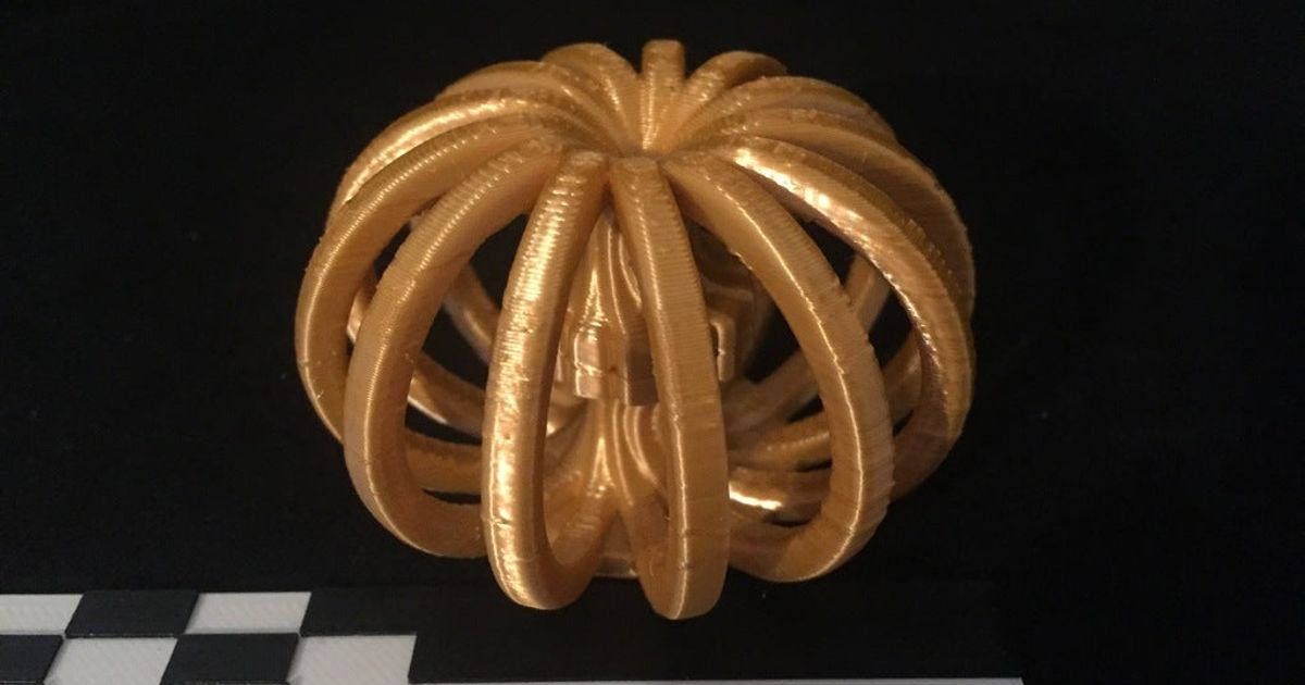 Golden Cage - 3D Fibonacci (Goldener Käfig) by Maeshmaker | Download ...