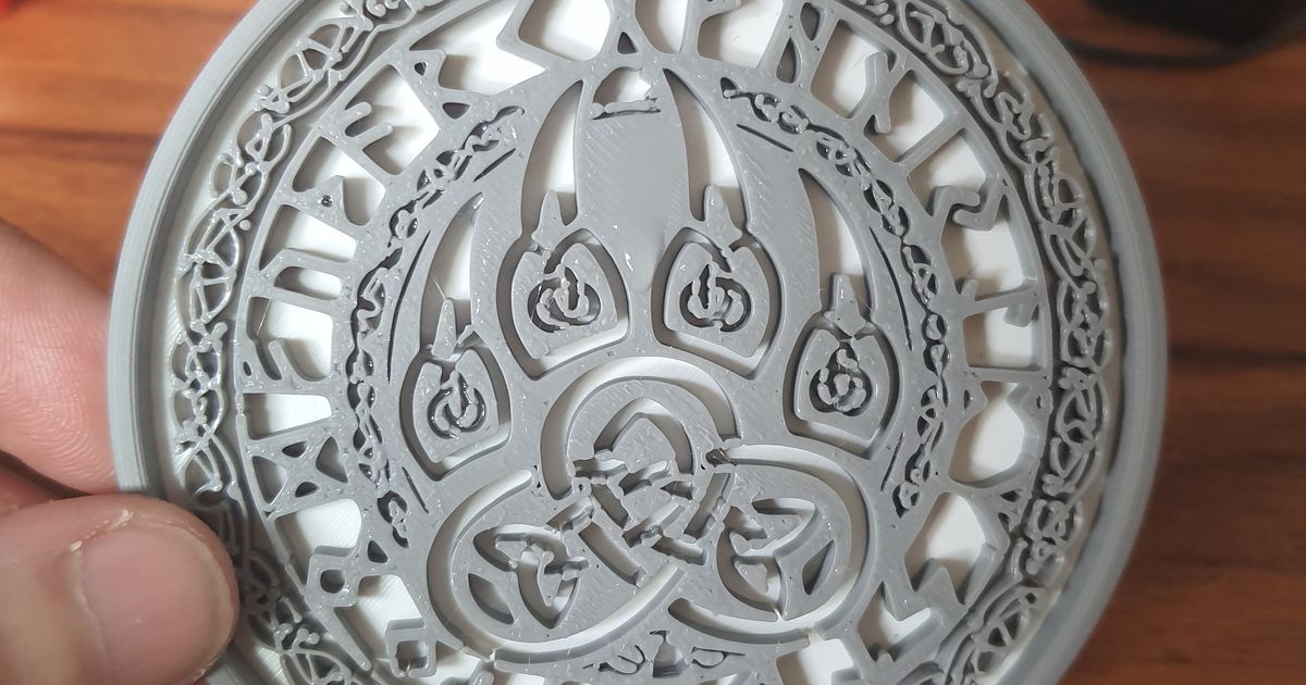 Viking symbol coaster by Filipbohy | Download free STL model ...