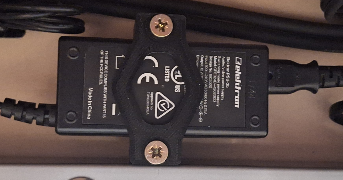 Elektron Digitakt PSU - Under desk mount by korqie | Download free STL ...