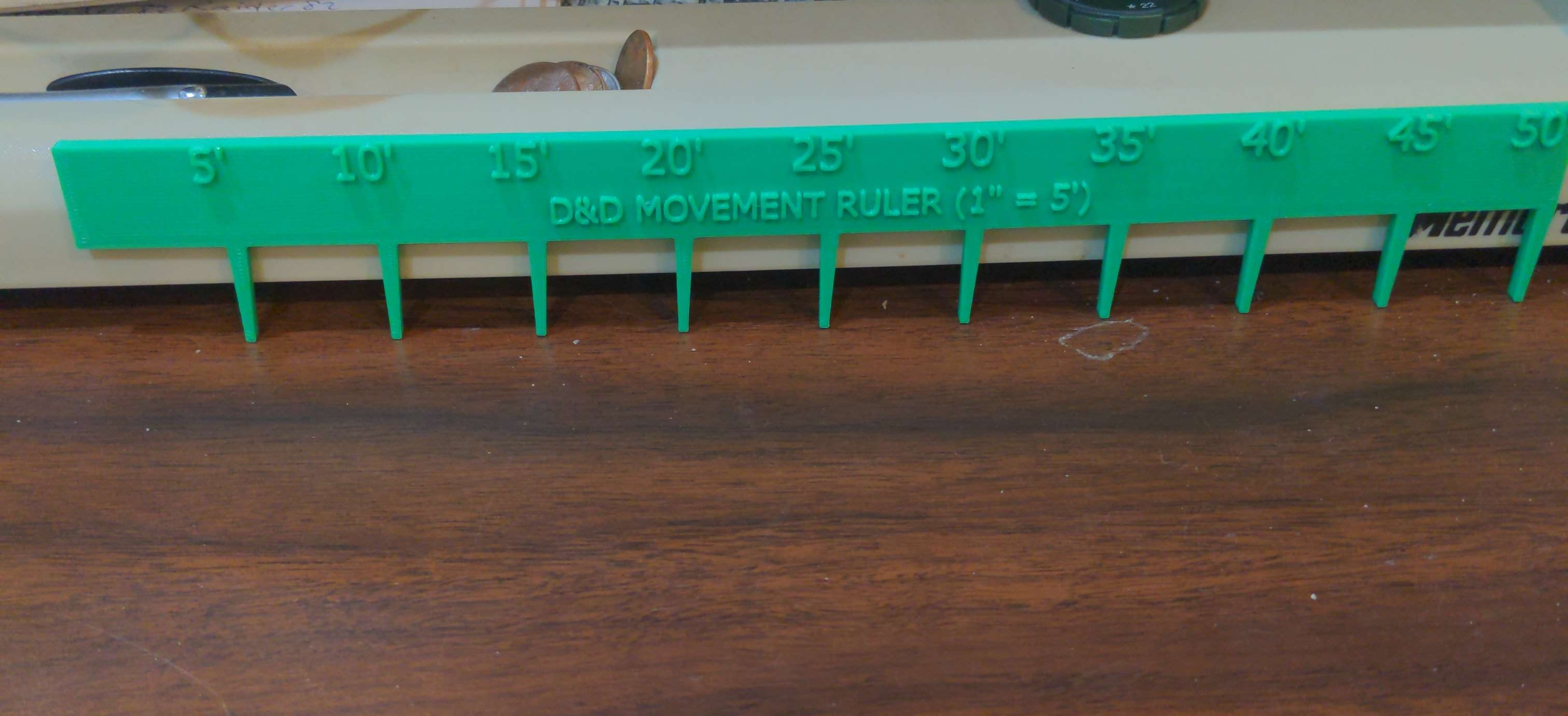AD&D / D&D Movement Ruler by Craig Judy | Download free STL model ...
