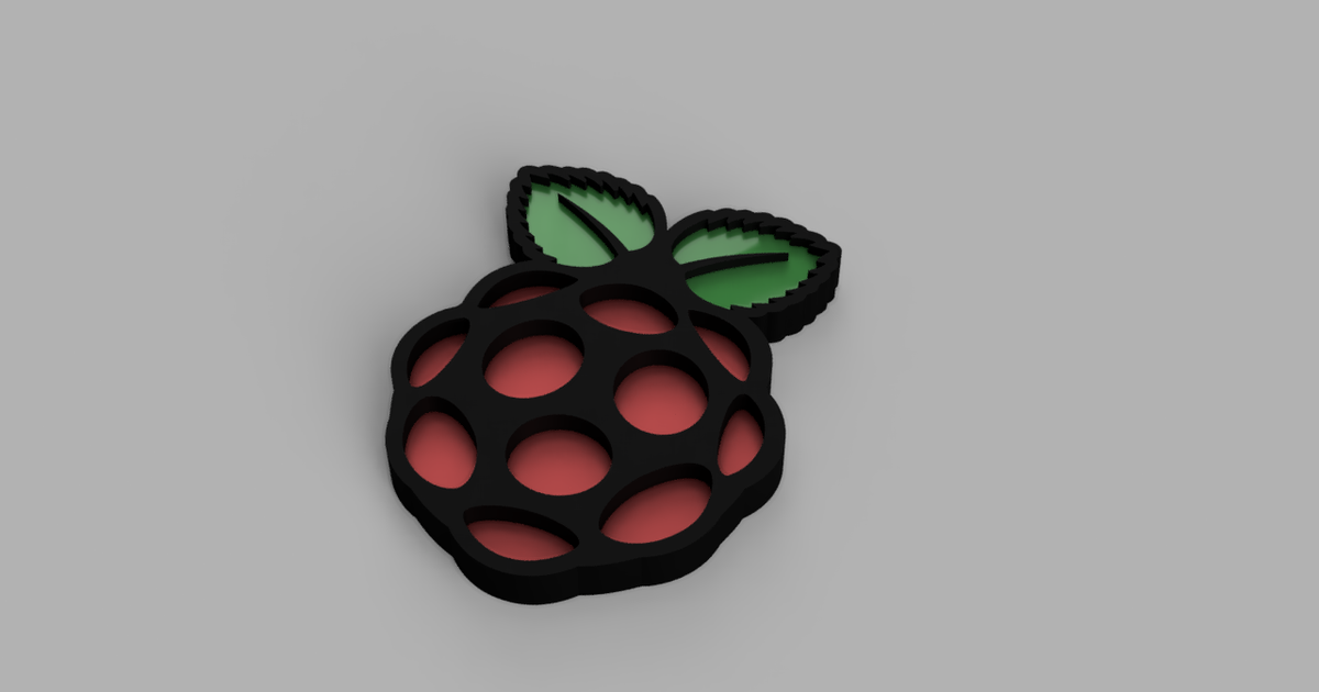 Raspberry Pi Logo (Multicolor) by Maximus Marchi | Download free STL ...