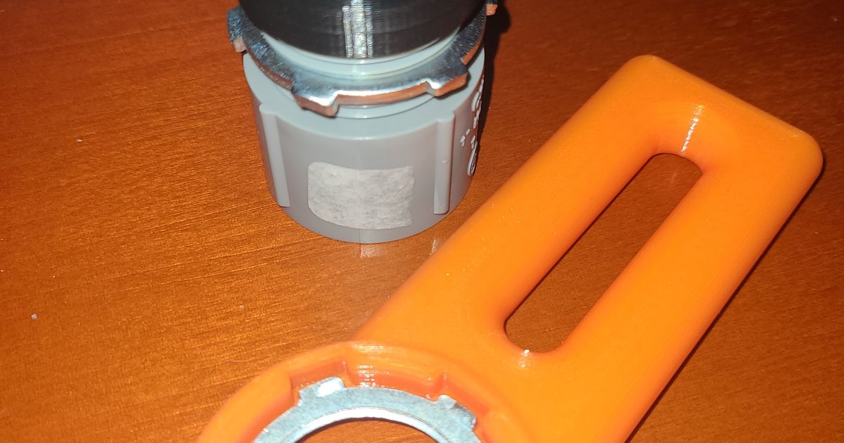 1 inch conduit locknut wrench by TimATX | Download free STL model ...