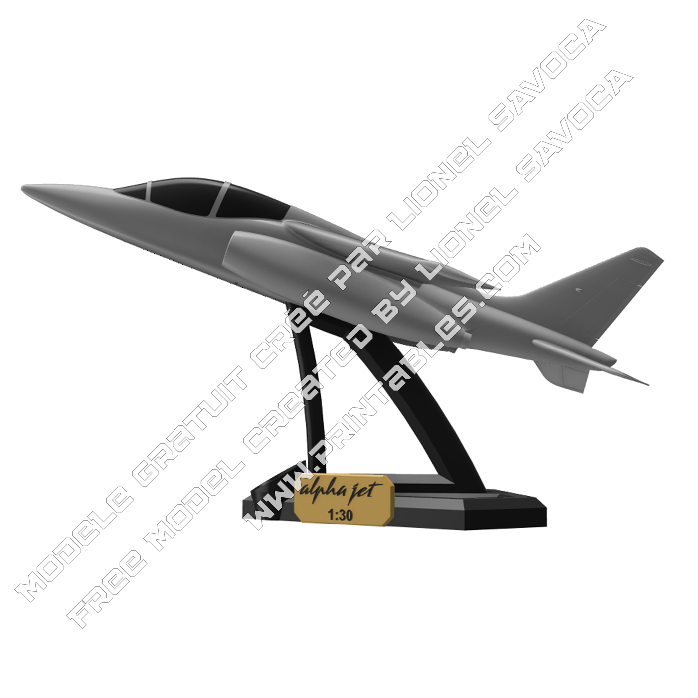 Dassault Breguet / Dornier Alpha Jet - 1:30 scale by Lionel SAVOCA ...
