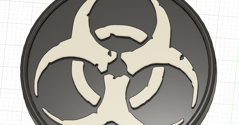 Biohazard keychain by Evgen Orlovsky | Download free STL model ...