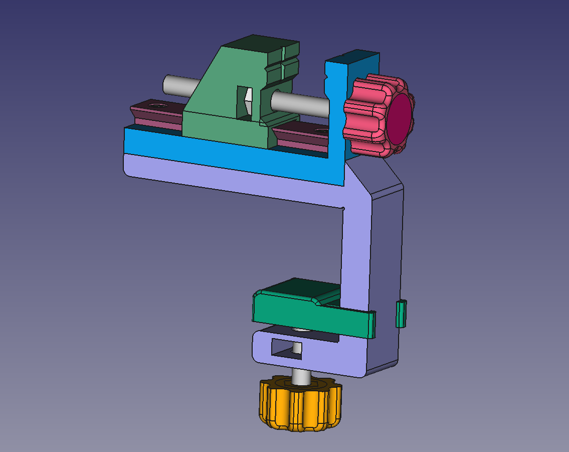Table clamp for miniature vice 2.0 by HD_Creator | Download free STL ...