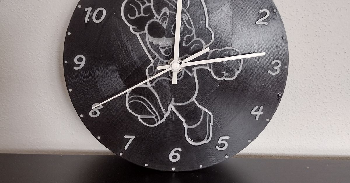 Super mario clock by Jan | Download free STL model | Printables.com