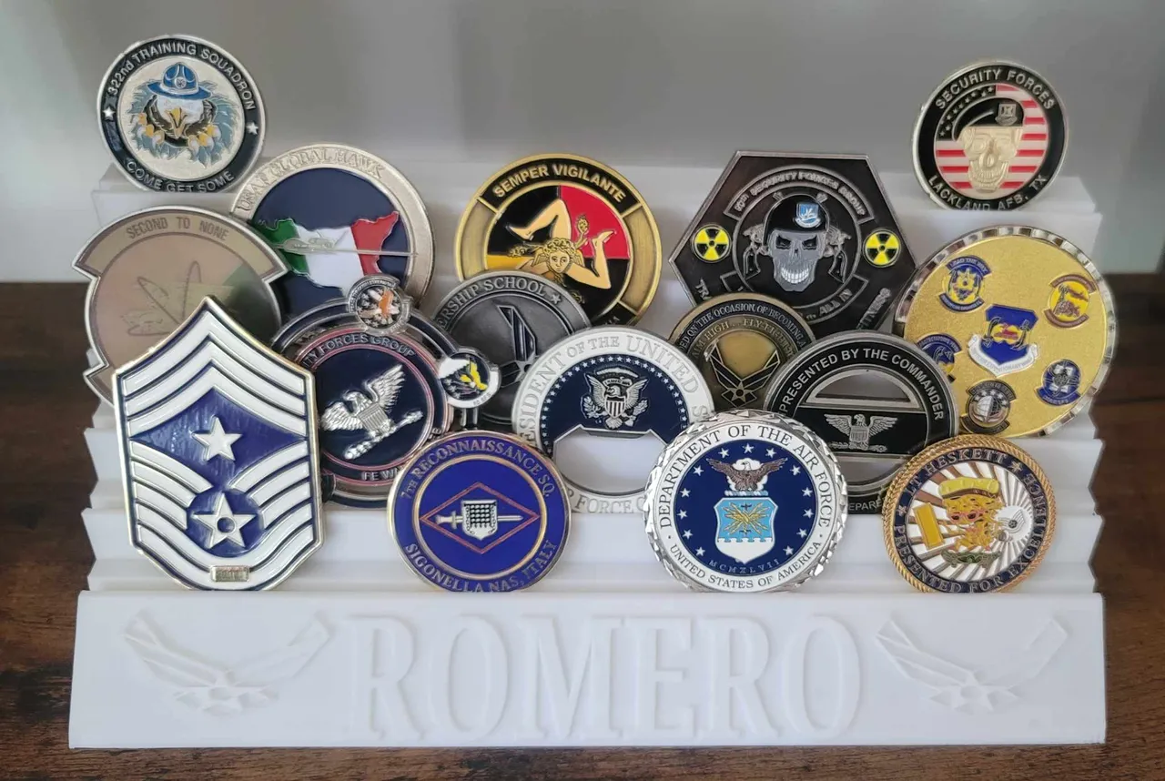 Military Coin Rack by R4 Family | Download free STL model | Printables.com