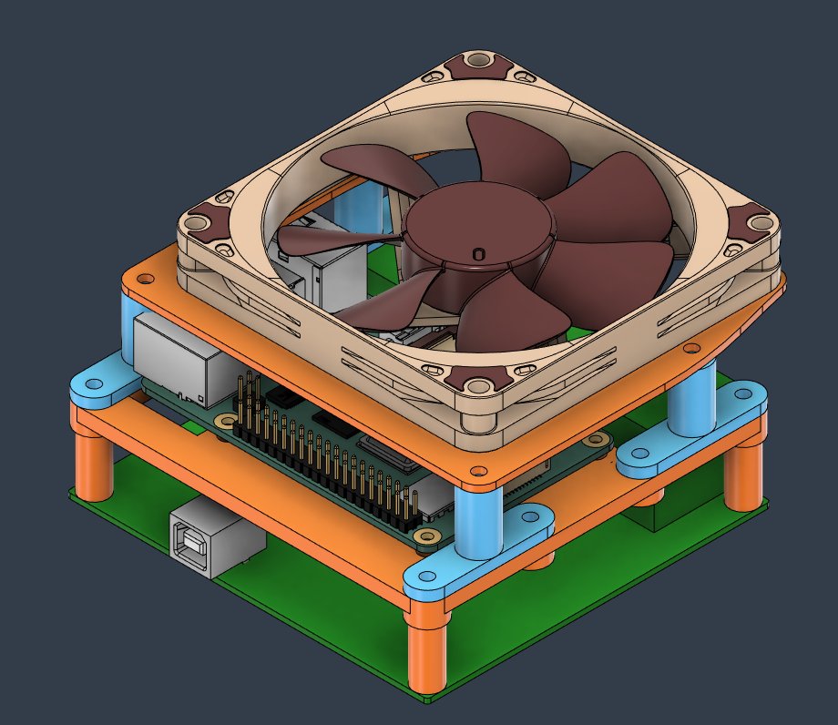 FLSUN QQ-S Raspberry Pi & 92mm Fan Mount by f191 | Download free STL ...