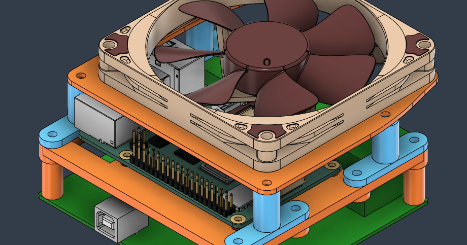 FLSUN QQ-S Raspberry Pi & 92mm Fan Mount by f191 | Download free STL ...