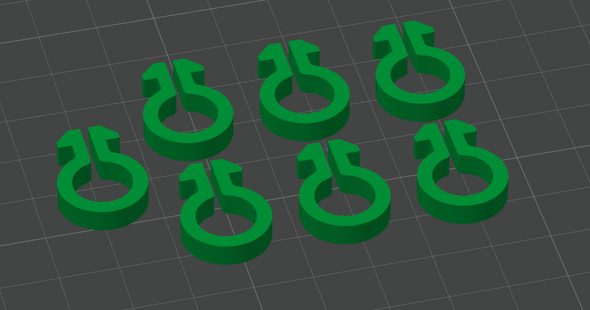 20x20 Extrusion cable clips by abdi kadi | Download free STL model ...