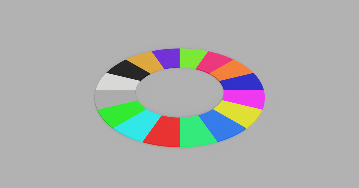 AMS Color Wheel Test by Chris Ondrovic | Download free STL model ...