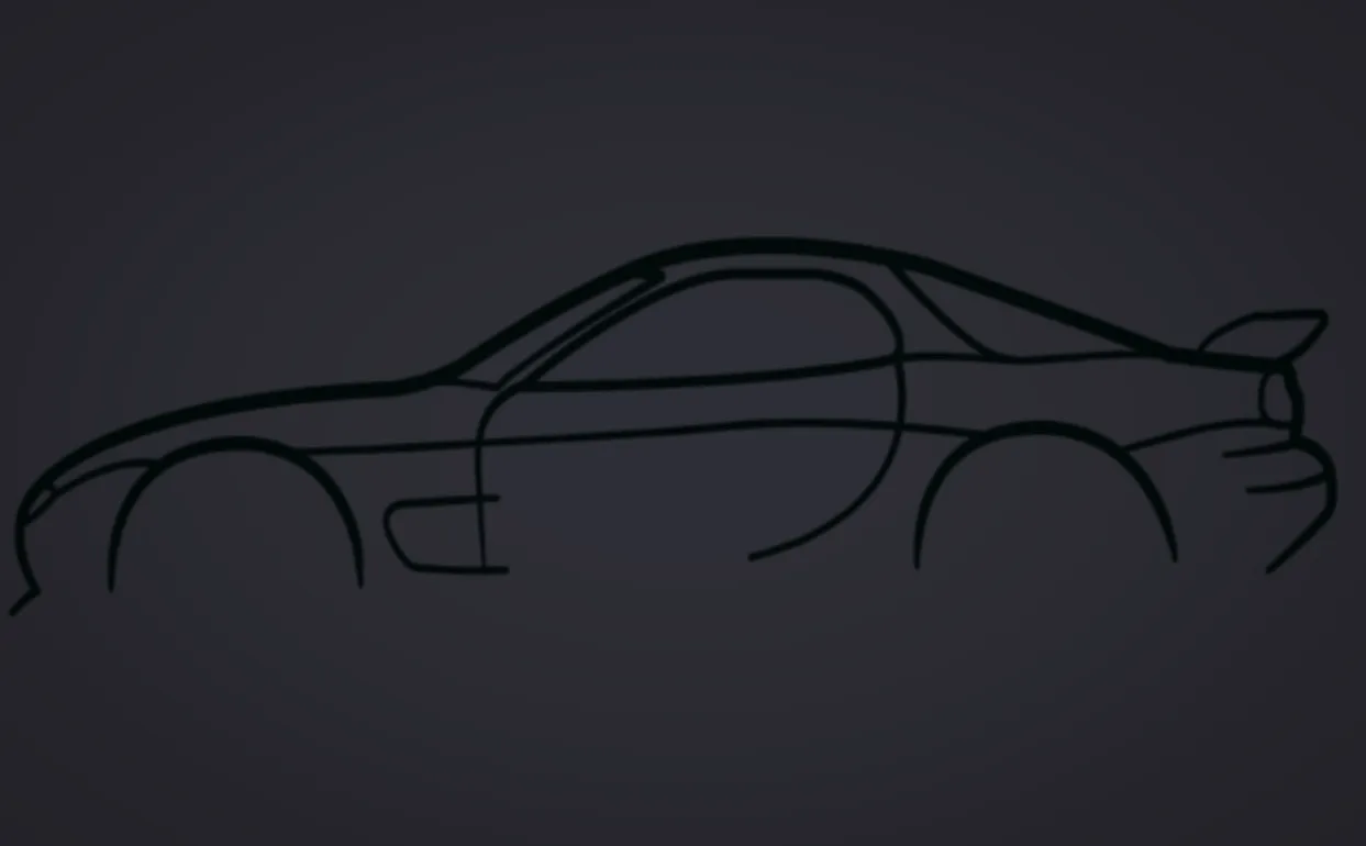 Mazda RX-7 silhouette by WAVER | Download free STL model | Printables.com