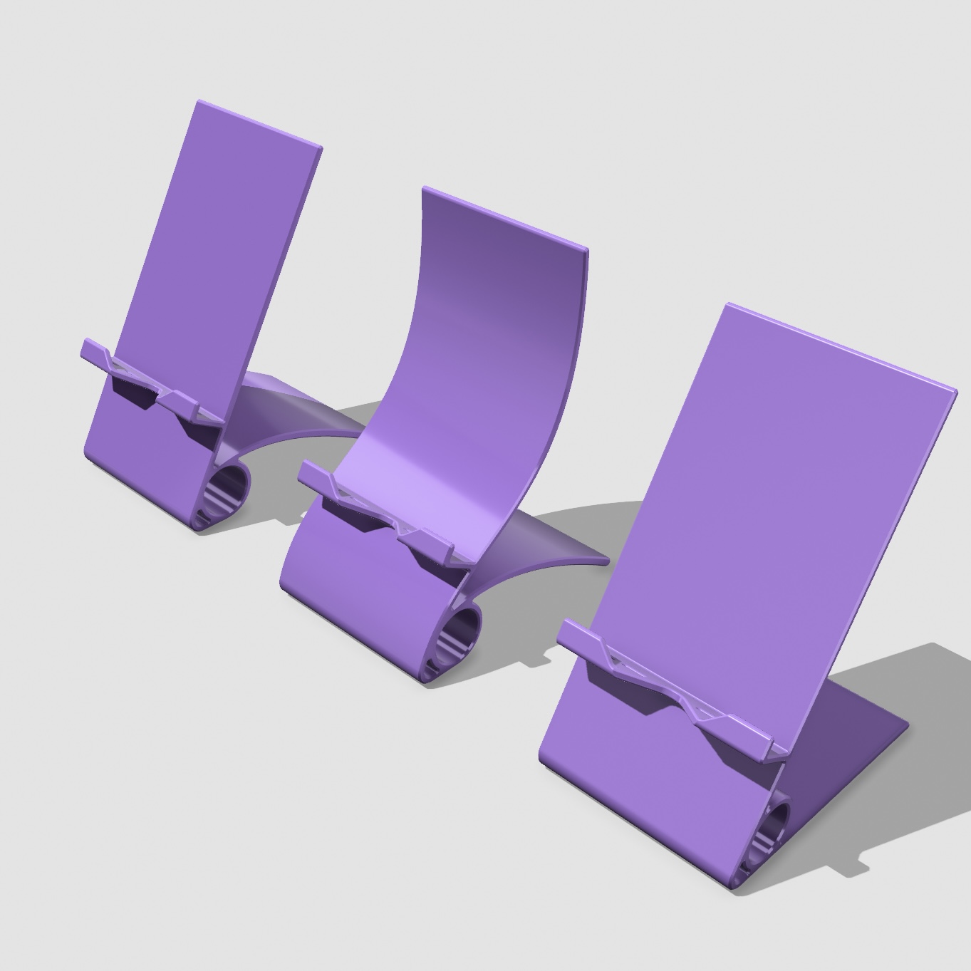 Minimalistic smartphone stands by G.design | Download free STL model ...