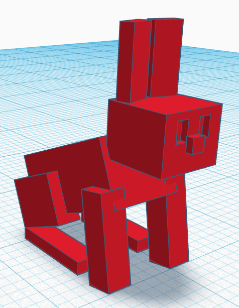 Minecraft rabbit by Burgir | Download free STL model | Printables.com