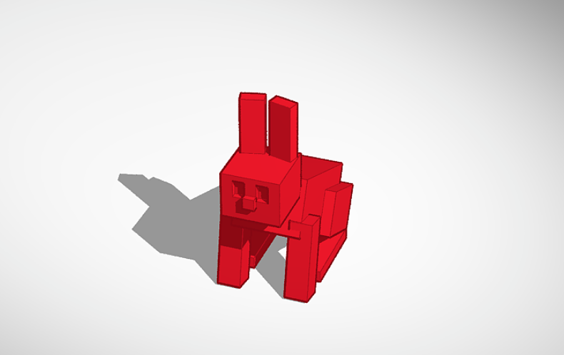 Minecraft rabbit by Burgir | Download free STL model | Printables.com