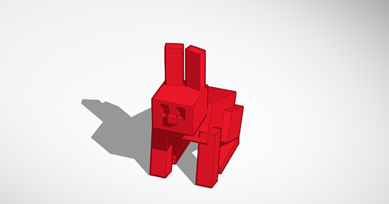 Minecraft rabbit by Burgir | Download free STL model | Printables.com