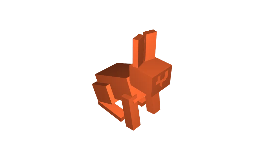 Minecraft rabbit by Burgir | Download free STL model | Printables.com