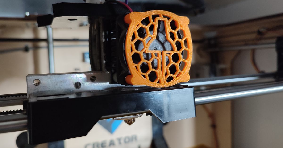 Remix- 40mm Snap-on Fan Guards flashforge creater pro- NOAMTSVI logo by ...