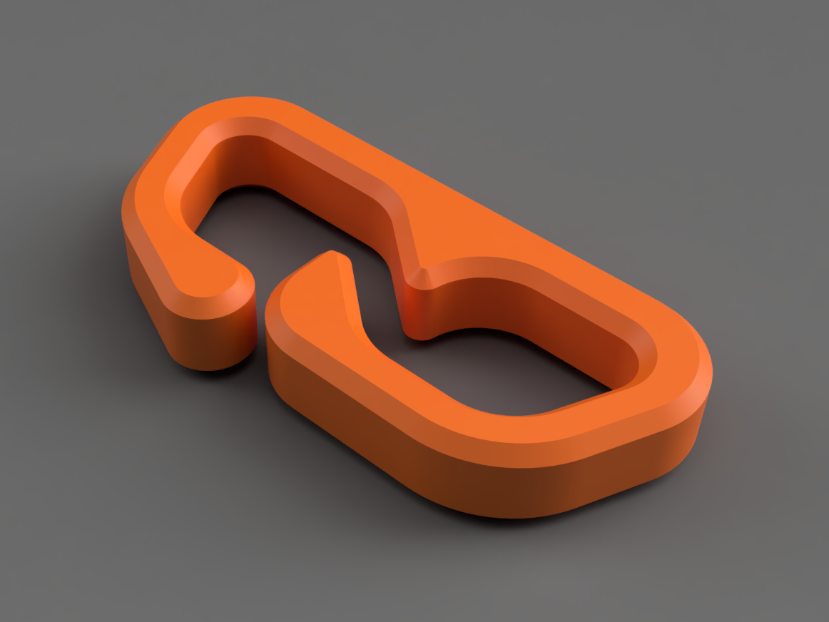 Mitten hook mini-biner by SaddamCZ | Download free STL model ...