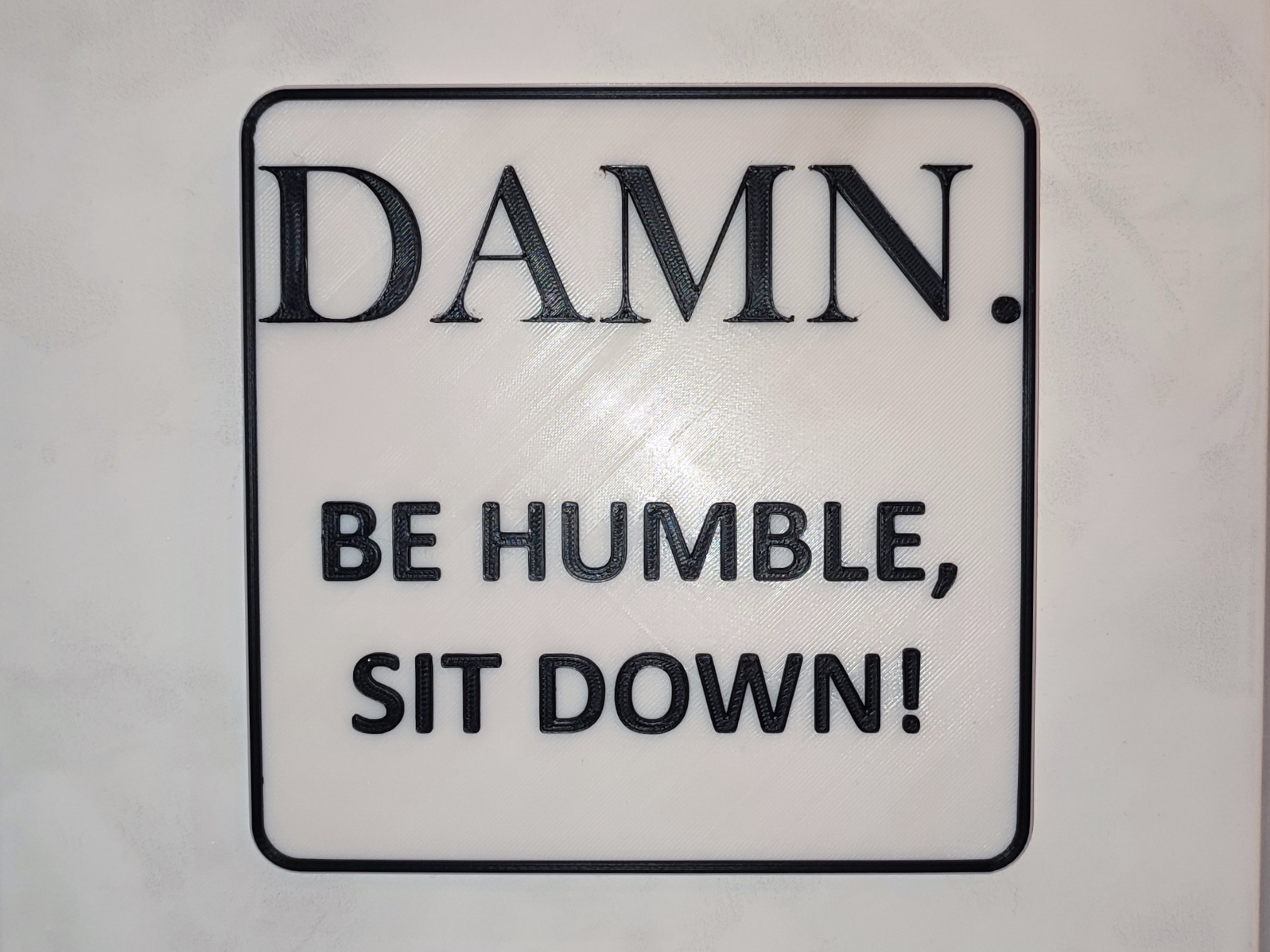 DAMN. Kendrick Lamar bathroom sign by skankhunt42 | Download free STL ...
