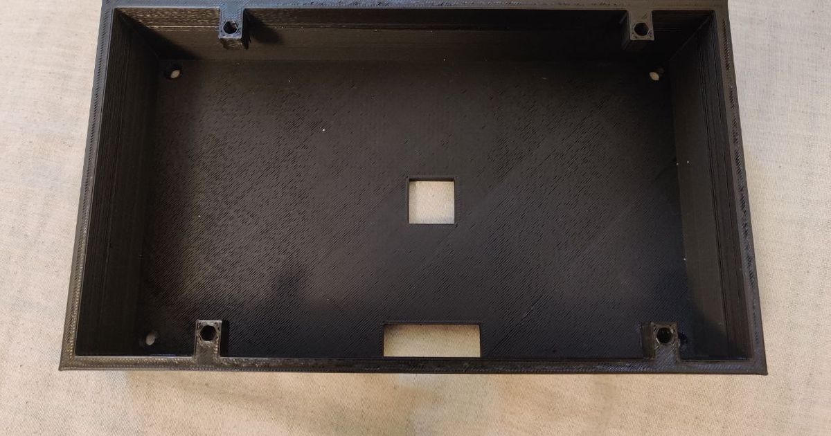 In wall Raspberry pi screen mount by Silent | Download free STL model ...