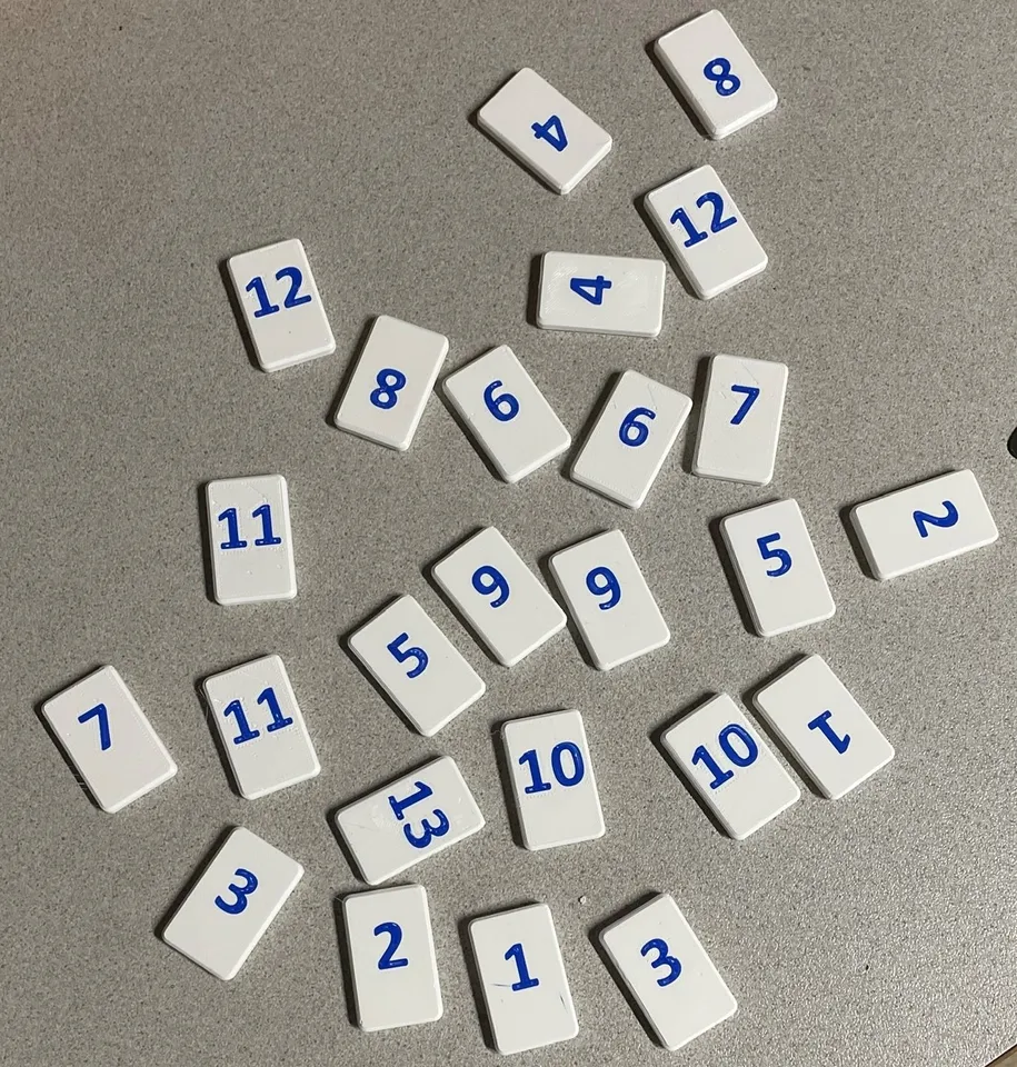 Rummikub tiles multi color by -Baum | Download free STL model | Printables.com