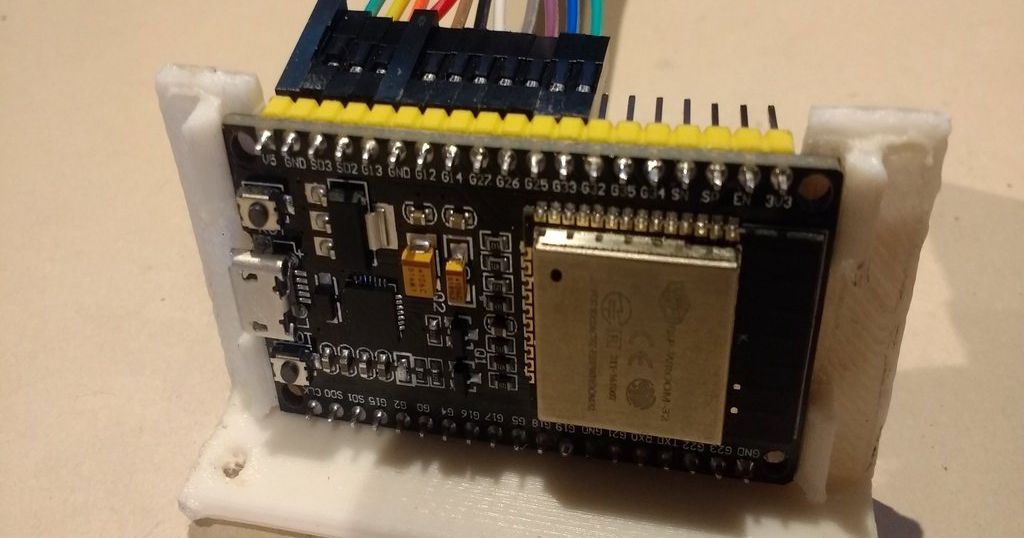 Customizable ESP32 lateral support by plbarrio | Download free STL ...