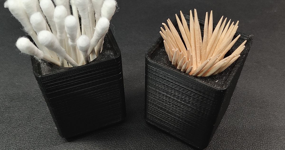 Gridfinity Toothpick/Q-Tip Holder by GunplaMark | Download free STL ...