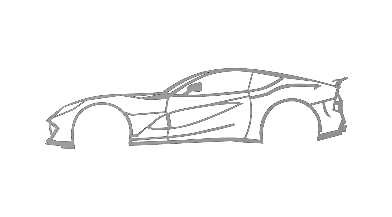 Ferrari Car Blueprints For 3d Modeling