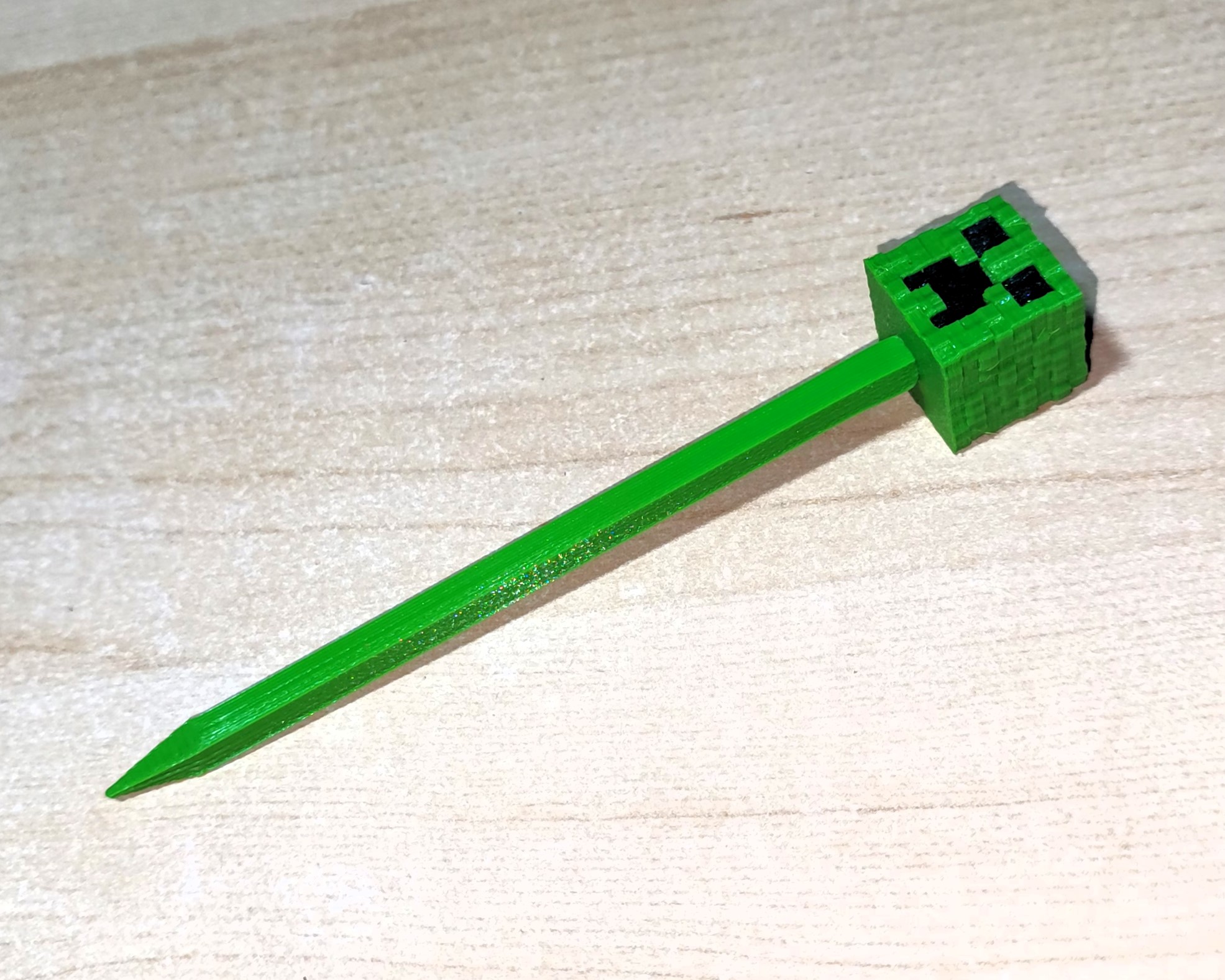 Minecraft Creeper hair pins by ERiK004 | Download free STL model ...