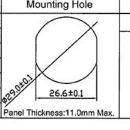 OpenScad Panel Cutout Template - double flat round switch by Michael ...