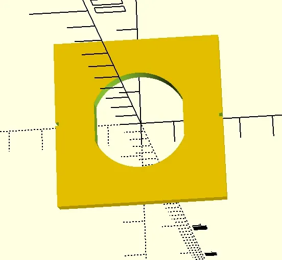 OpenScad Panel Cutout Template - double flat round switch by Michael ...