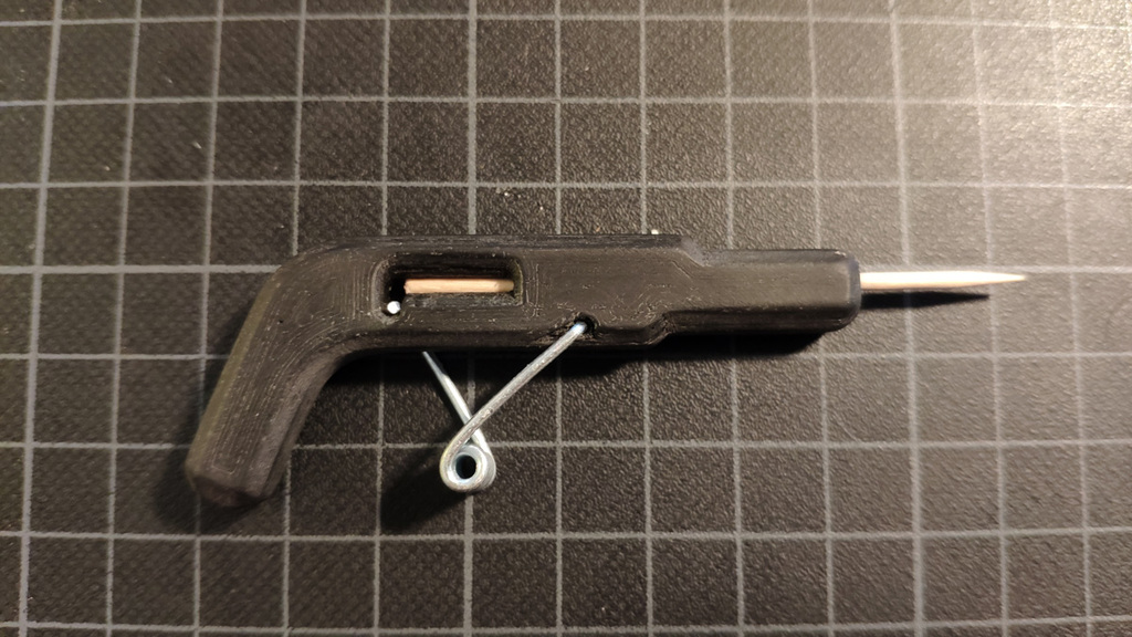 Clothespin Pocket Pistol Redesign by Hybridkunst | Download free STL ...