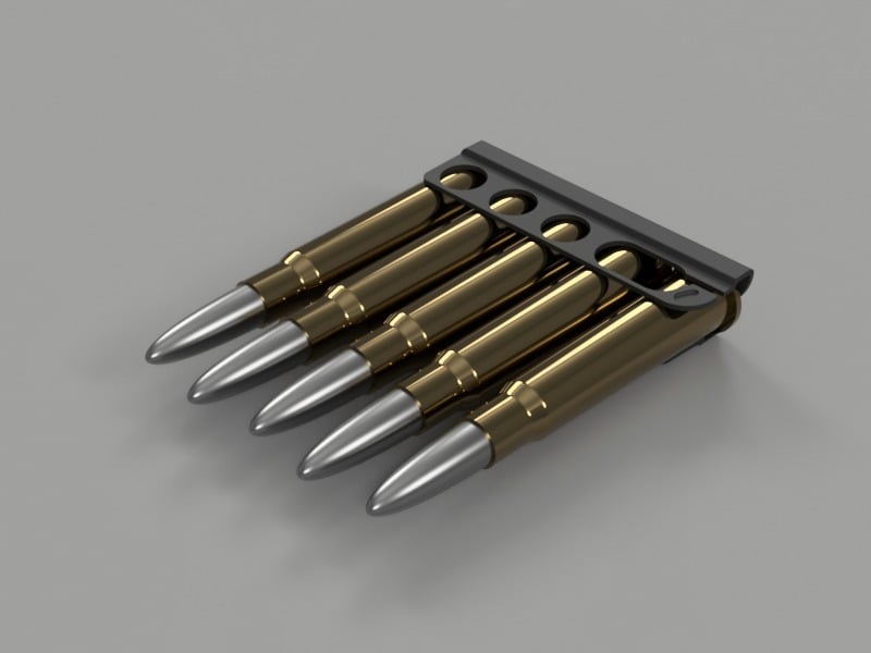 British 303 rounds and clip by Wolfgang Sagichnet | Download free STL ...