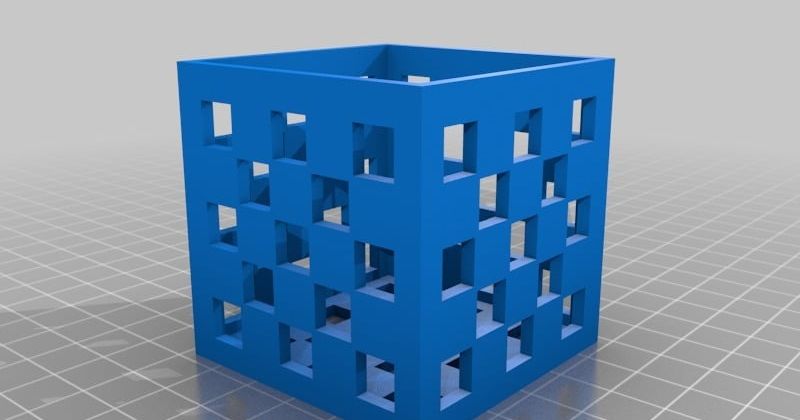 Simple box with pattern by Wolfgang Sagichnet | Download free STL model ...