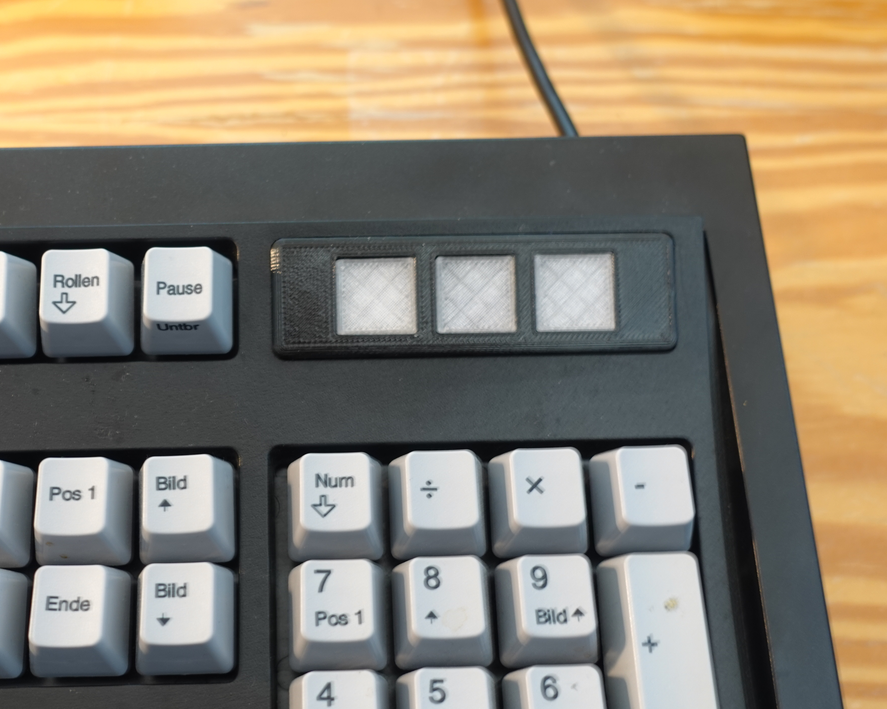 Keyboard LED cover panel, 2 designs (FreeCAD) by NUeB | Download free ...