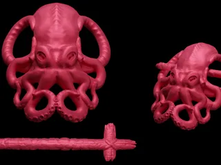 Octopus Hair Pin by Yburan | Download free STL model | Printables.com