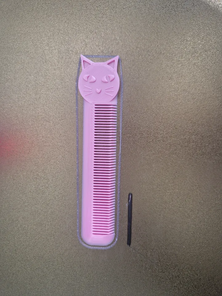 Cat head comb by Michal Ovčiarik | Download free STL model | Printables.com