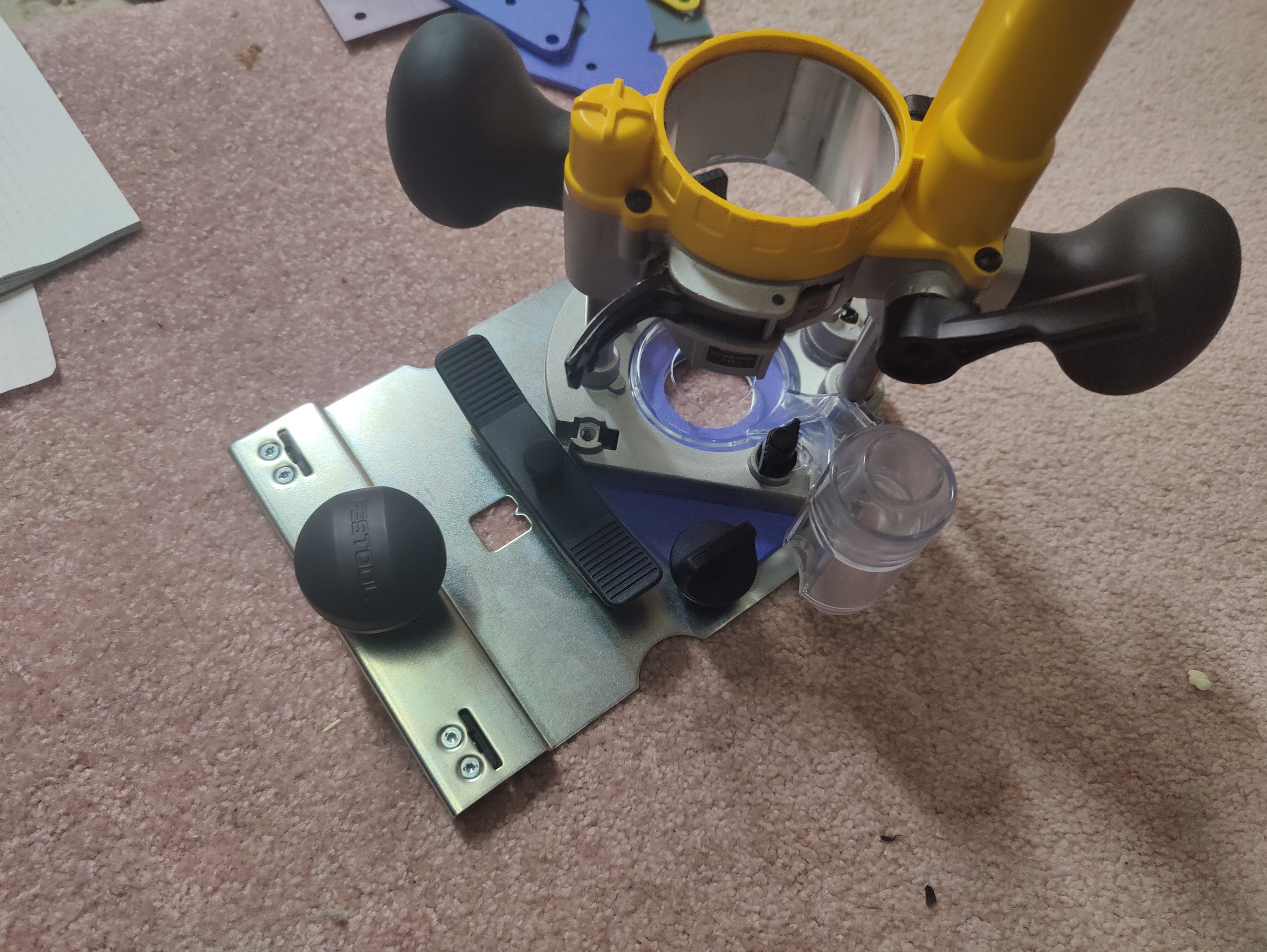 Dewalt Router DCW600 adapter plate for Festool LR32 by Jared Gudnason ...